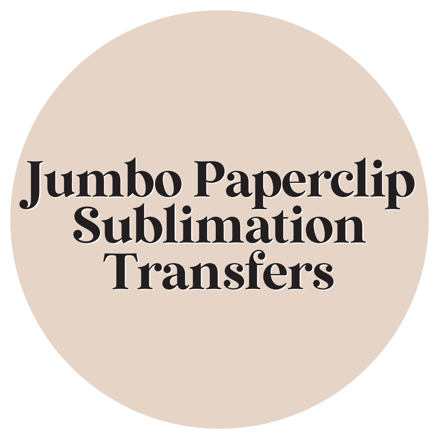 Jumbo Paperclip Sublimation Transfers – Brix & Co Transfers