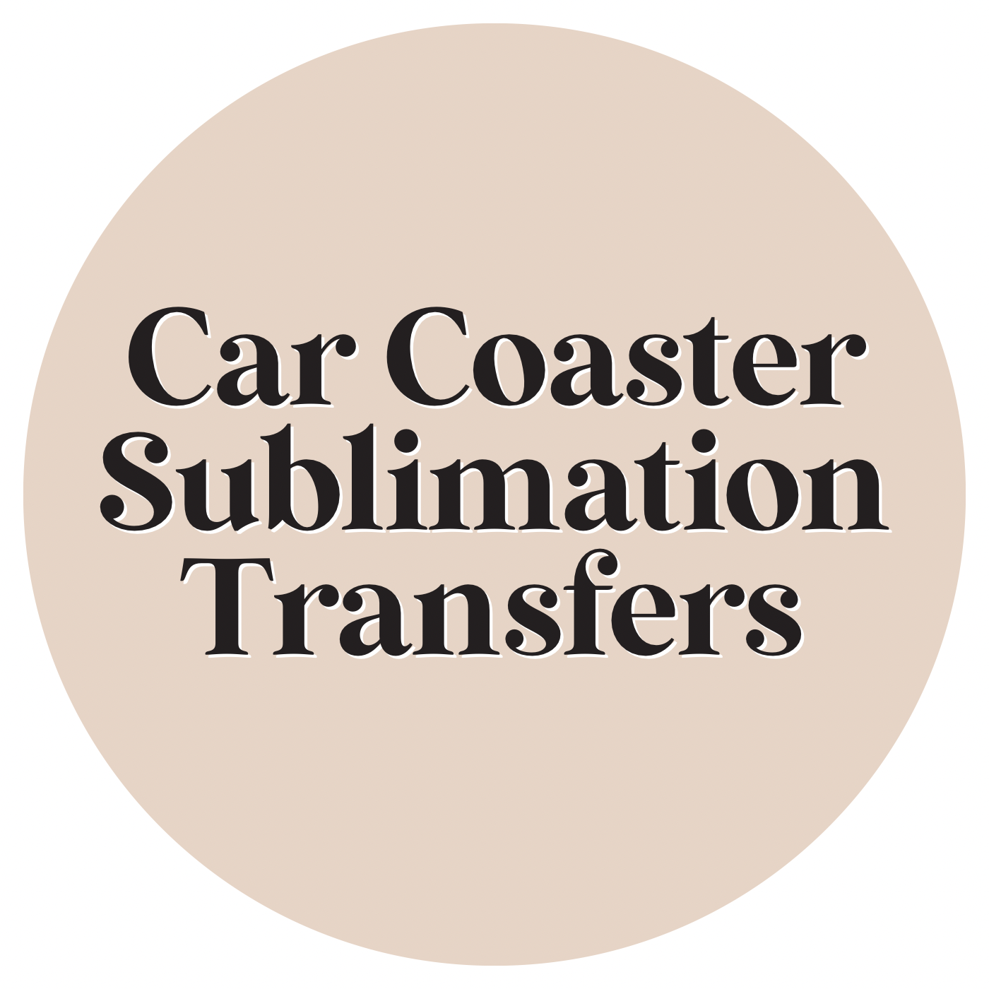 Car Coaster Sublimation Transfers – Brix & Co Transfers