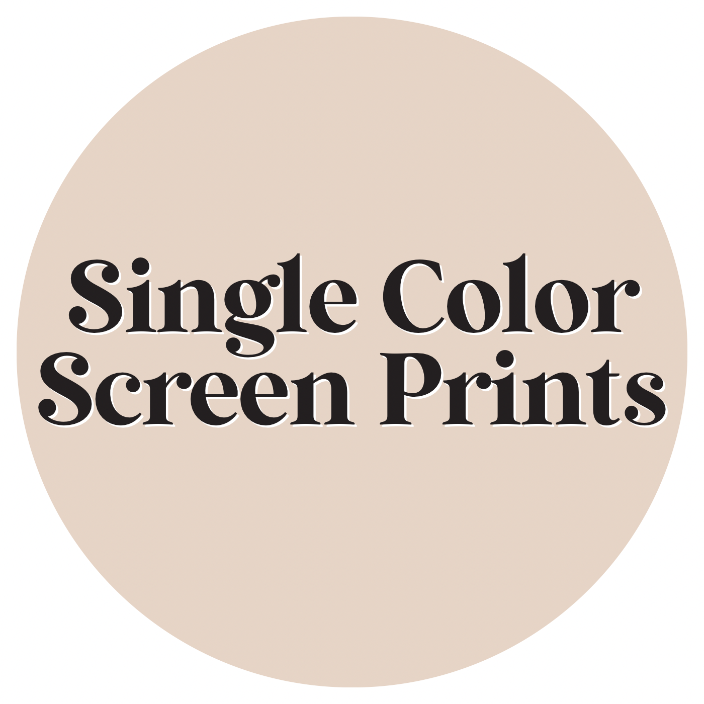Single Color Screen Prints – Brix & Co Transfers